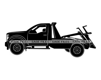 Tow Truck Svg, Towing Svg, Car Towing Svg, Tow Truck Cut Files, Tow ...