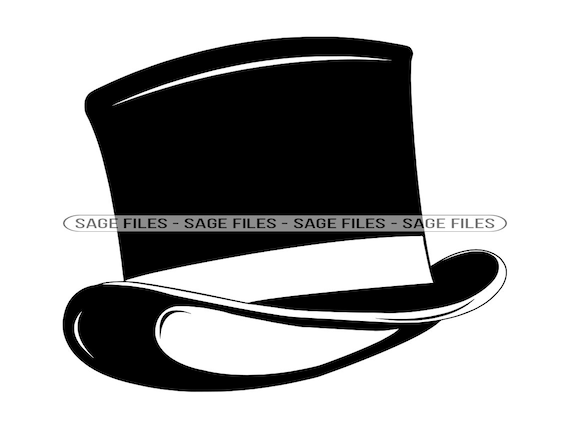 Top Hat 4 SVG Top Hat Svg Hat SVG Retro Hat Svg Hat - Etsy