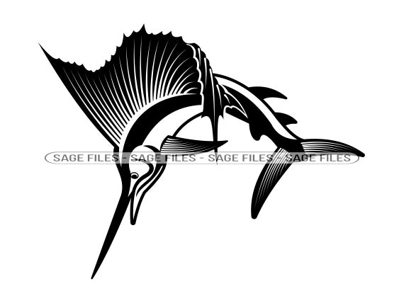 Sailfish 5 SVG Fishing Svg Fish Svg Sailfish Clipart - Etsy