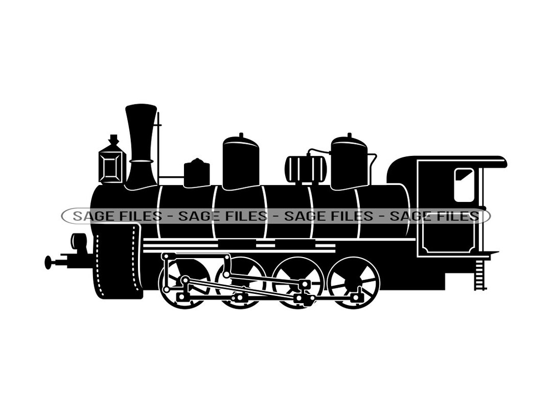 Steam Engine Svg Train Svg Steam Train Svg Locomotive Svg Etsy