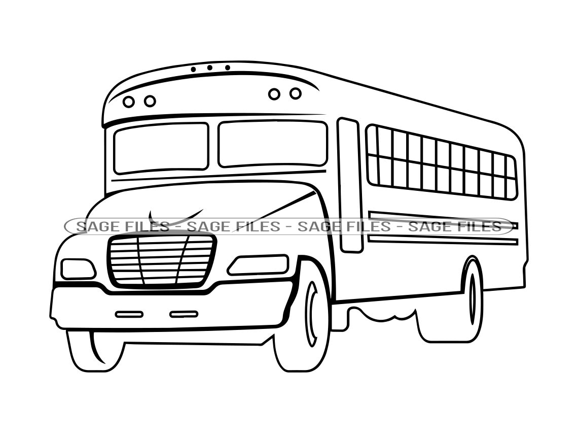 School Bus Outline Template