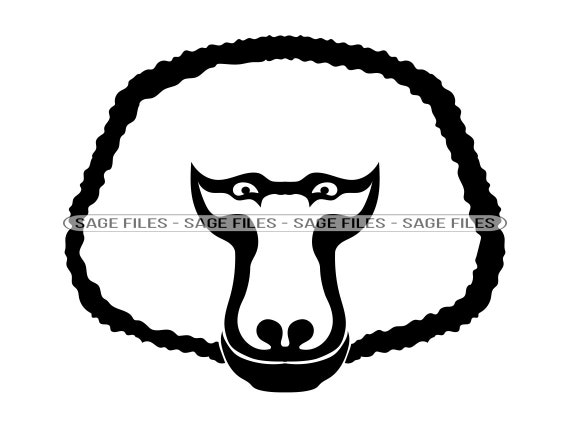 Baboon Head 2 SVG Baboon Mascot SVG Baboon Svg Baboon - Etsy