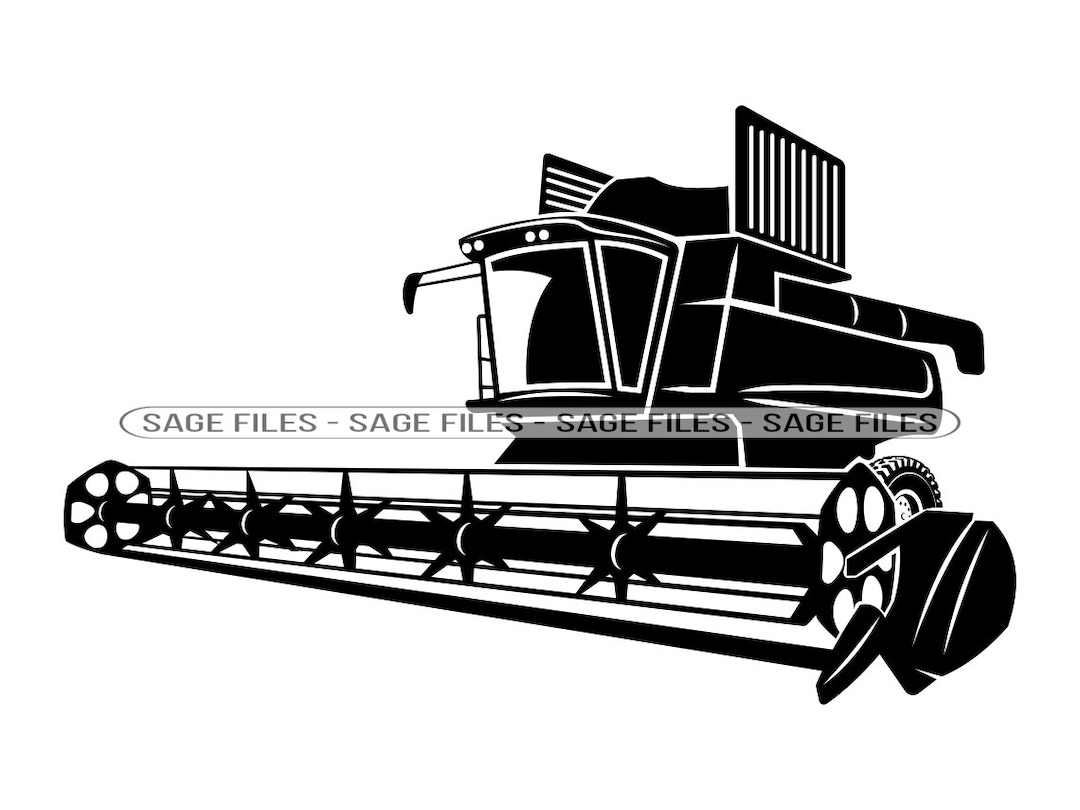 Combine Harvester SVG, Farm Svg, Combine Svg, Combine Clipart, Combine ...