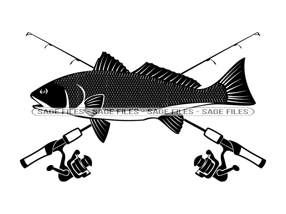 Red Drum Fishing SVG, Fishing Logo Svg, Fish Svg, Fishing Clipart ...