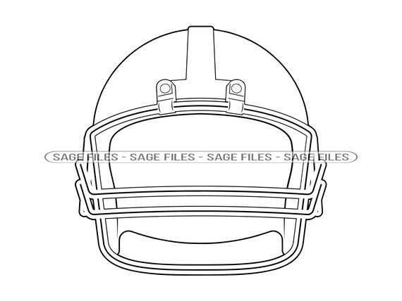 Football Helmet Outline Clip Art