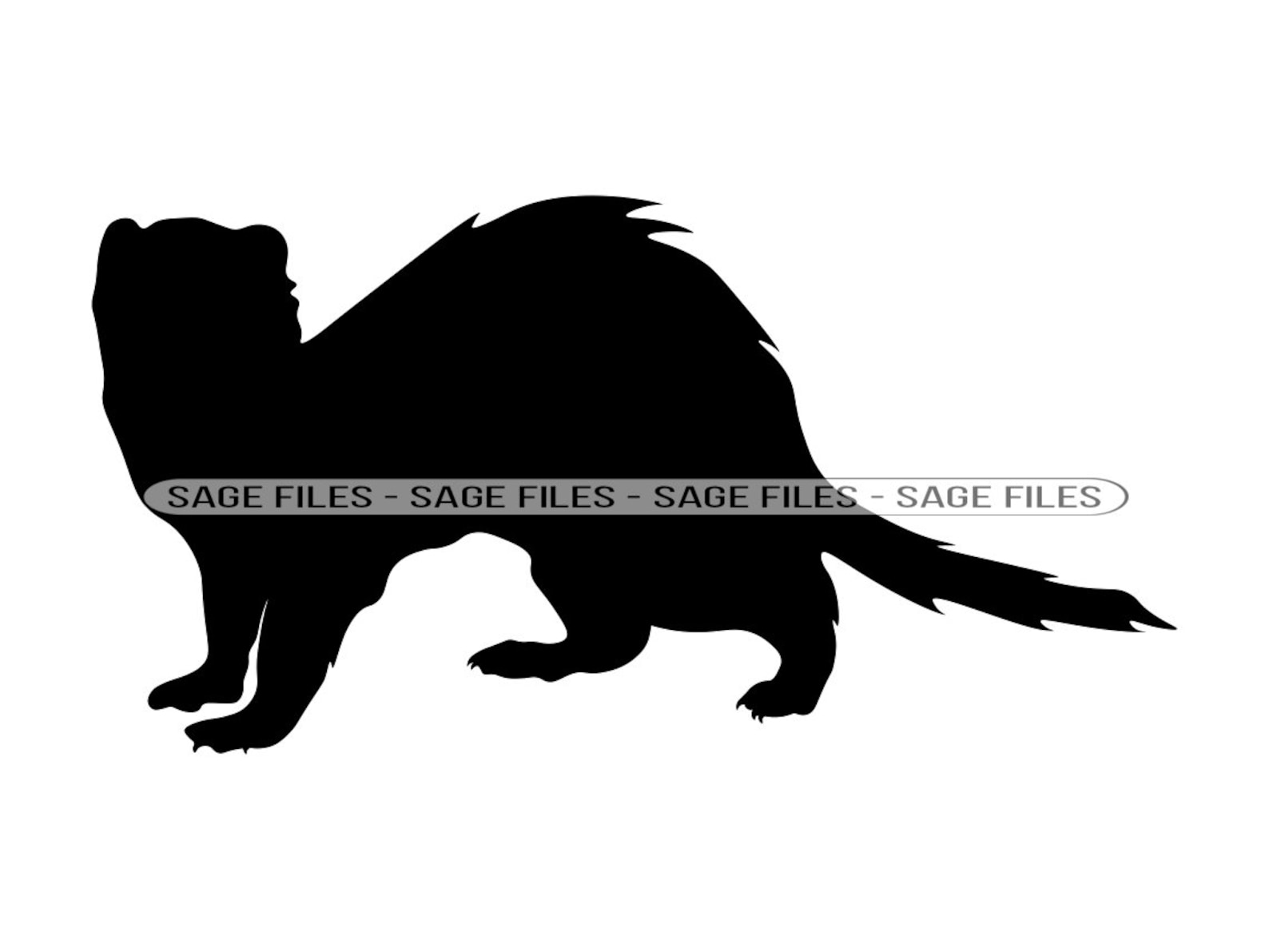 Ferret Silhouette SVG Ferret SVG Ferret PNG Ferret Design - Etsy