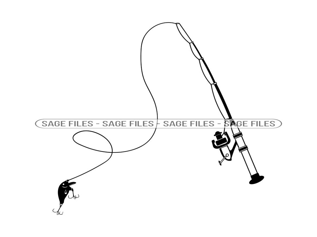 Fishing Rod 11 SVG, Fishing Rod Svg, Fishing Svg, Fishing Clipart ...