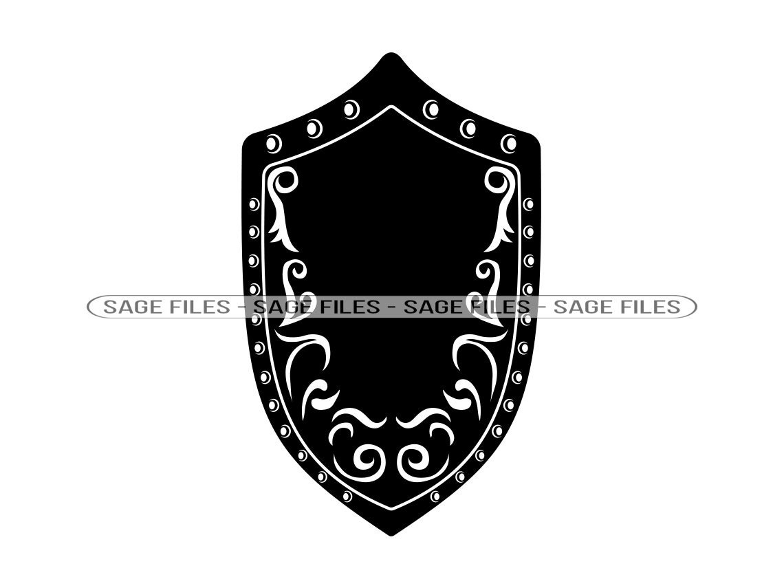 Decorative Shield SVG, Shield SVG, Shield Clipart, Shield Files for ...