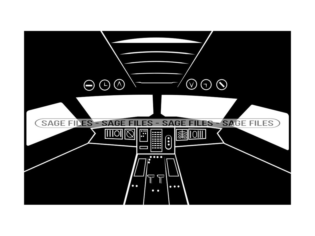 Airplane Cockpit SVG, Airplane Cockpit Clipart, Airplane Cockpit Files ...