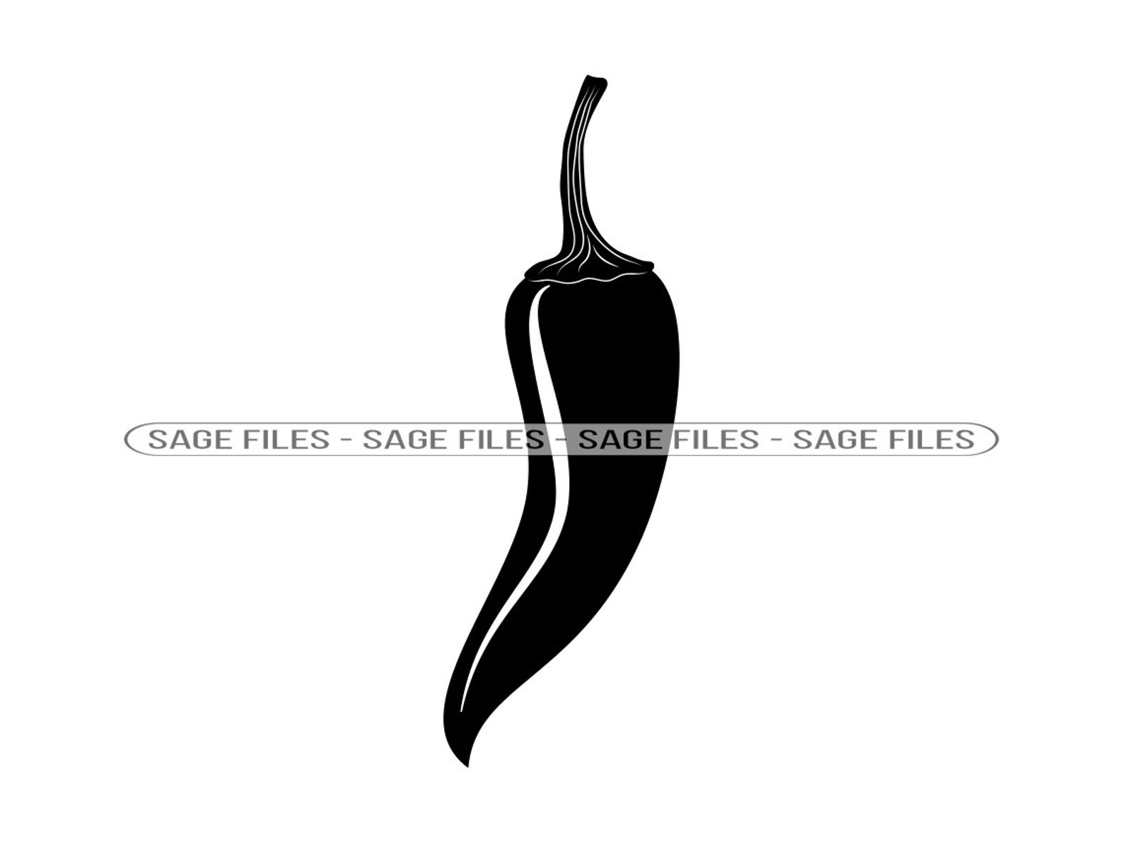 Chili Pepper 4 SVG, Hot Pepper Svg, Spicy Svg, Chili Pepper Clipart ...
