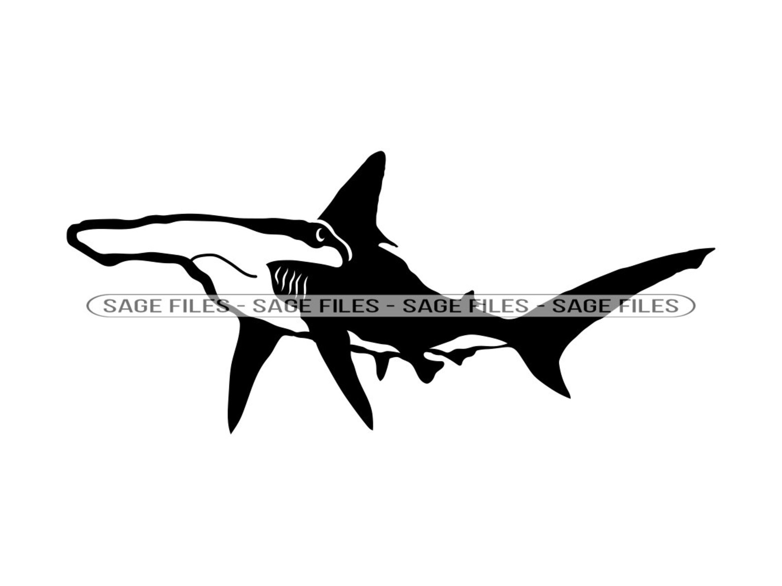 Hammerhead Shark #2 SVG, Hammerhead Shark Svg, Hammerhead Shark Clipart ...