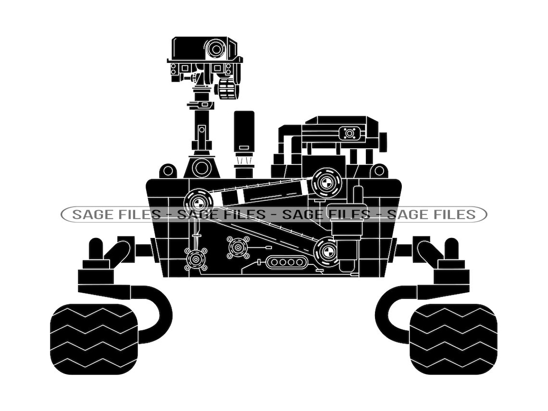 Mars Rover SVG Mars Mars Rover Clipart Mars Rover Files for - Etsy
