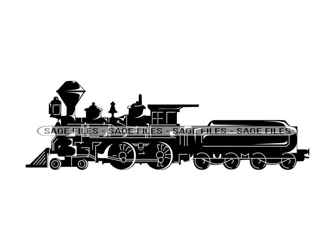 Train 16 Svg Train Svg Steam Engine Locomotive Train Etsy