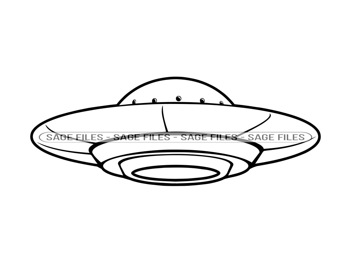 Alien Spaceship Outline