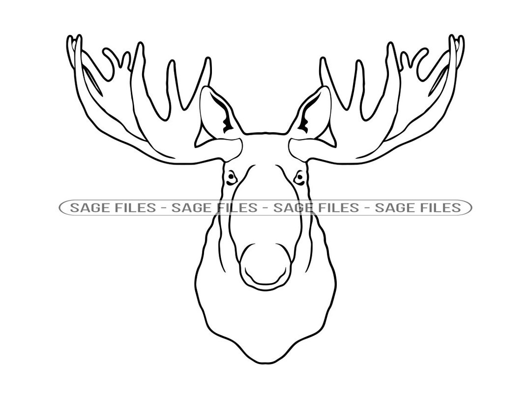 Elch Umriss SVG Elch Maskottchen SVG Elch Svg Elch Clipart - Etsy Schweiz