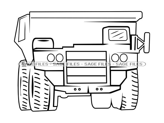 Haul Truck Outline Svg Heavy Equipment Haul Truck Clipart Etsy | My XXX ...