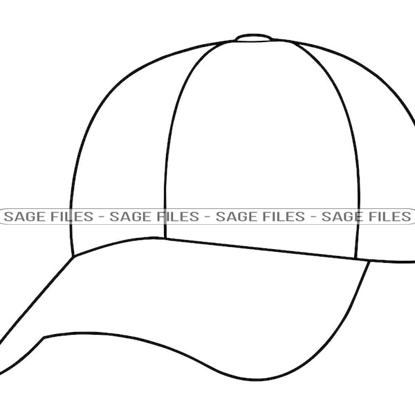 Baseball Cap Svg - Etsy