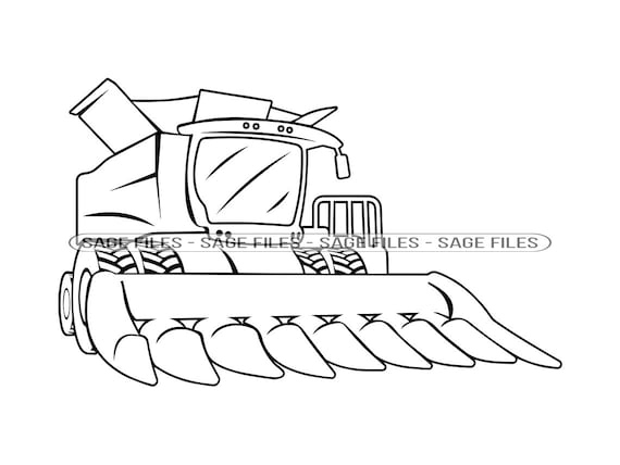 Combine Harvester Corn