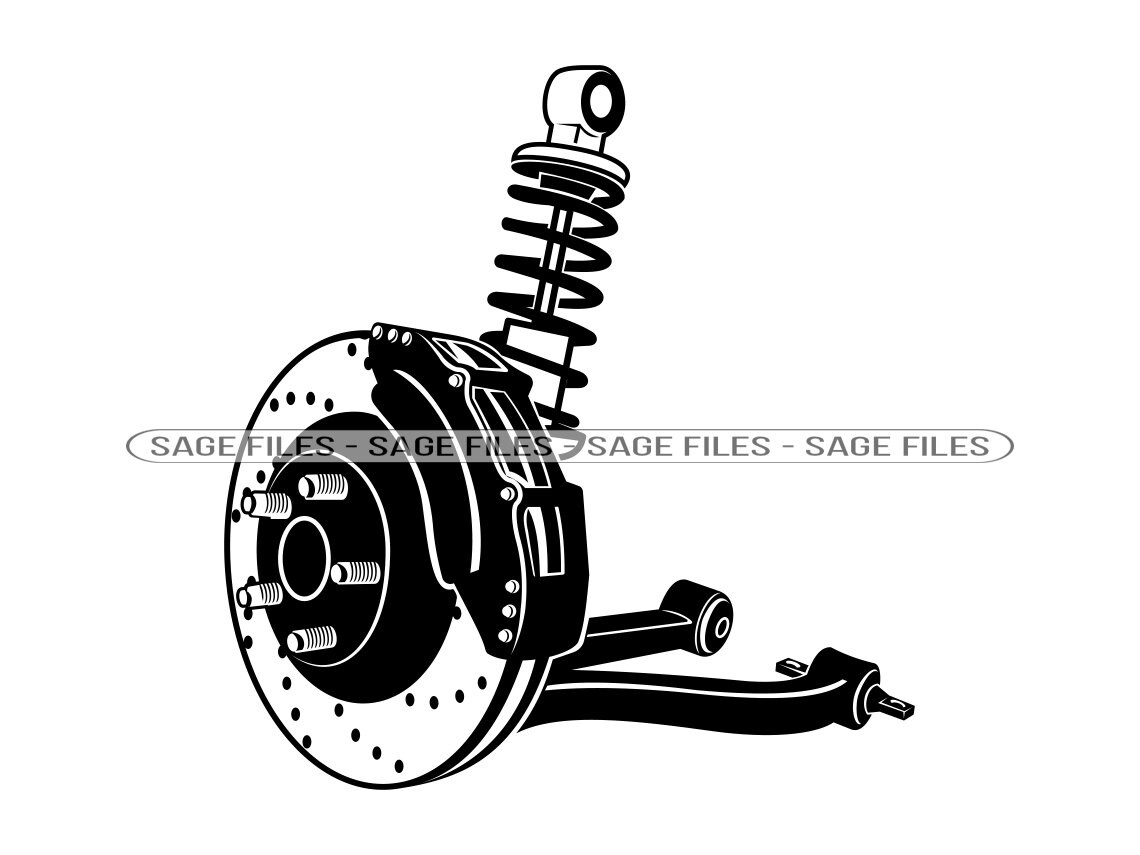 Car Suspension SVG, Mechanic Svg, Car Suspension Clipart, Car ...