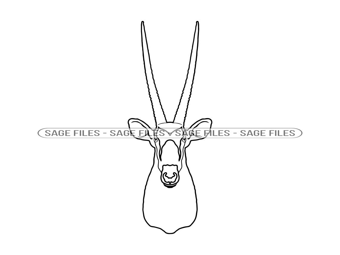 Oryx Outline SVG Oryx SVG Safari Animals Svg Oryx Clipart - Etsy