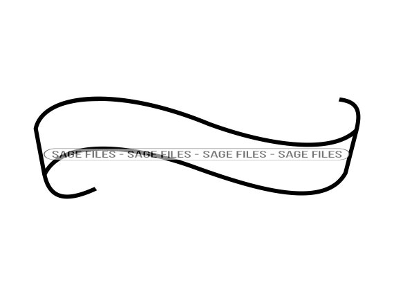 Ribbon Outline 4 SVG Ribbon Svg Decorative Svg Banner Svg - Etsy