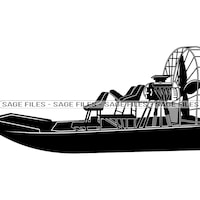 Airboat SVG: Swamp Boat Clipart, Fanboat Vector (digital Files) - Etsy UK