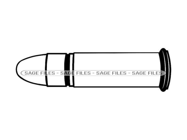 22mm Bullet Outline SVG Bullet Svg Ammo Svg Gun Svg - Etsy Australia