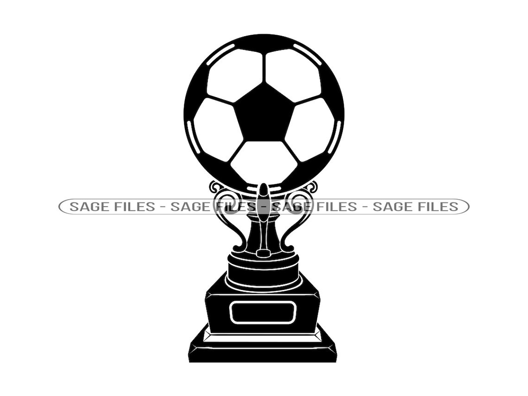 Soccer Trophy SVG, Soccer Trophy Clipart, Soccer Trophy Files for ...