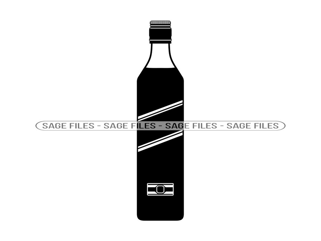 Whiskey Bottle 3 SVG, Whiskey Svg, Alcohol Bottle Svg, Whiskey Clipart ...