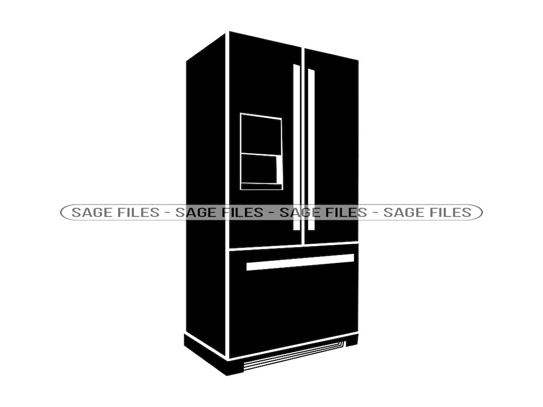 Refrigerator SVG, Kitchen Svg, Refrigerator Clipart, Refrigerator Files ...