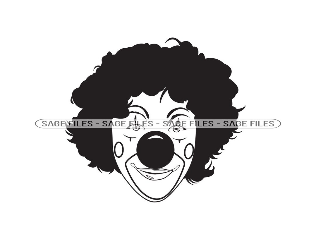 Clown #3 SVG, Clown Svg, Jester, Joker, Clown Clipart, Clown Files for ...