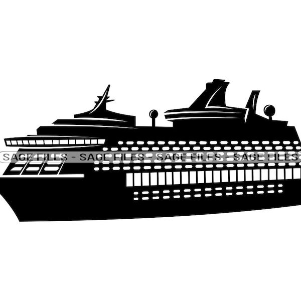 Cruise Ship Svg - Etsy