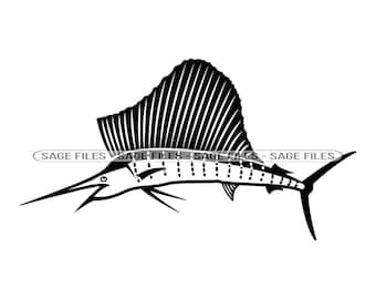 Sailfish Svg Fish Svg Fishing Svg Sailfish Dxf Sailfish - Etsy Israel