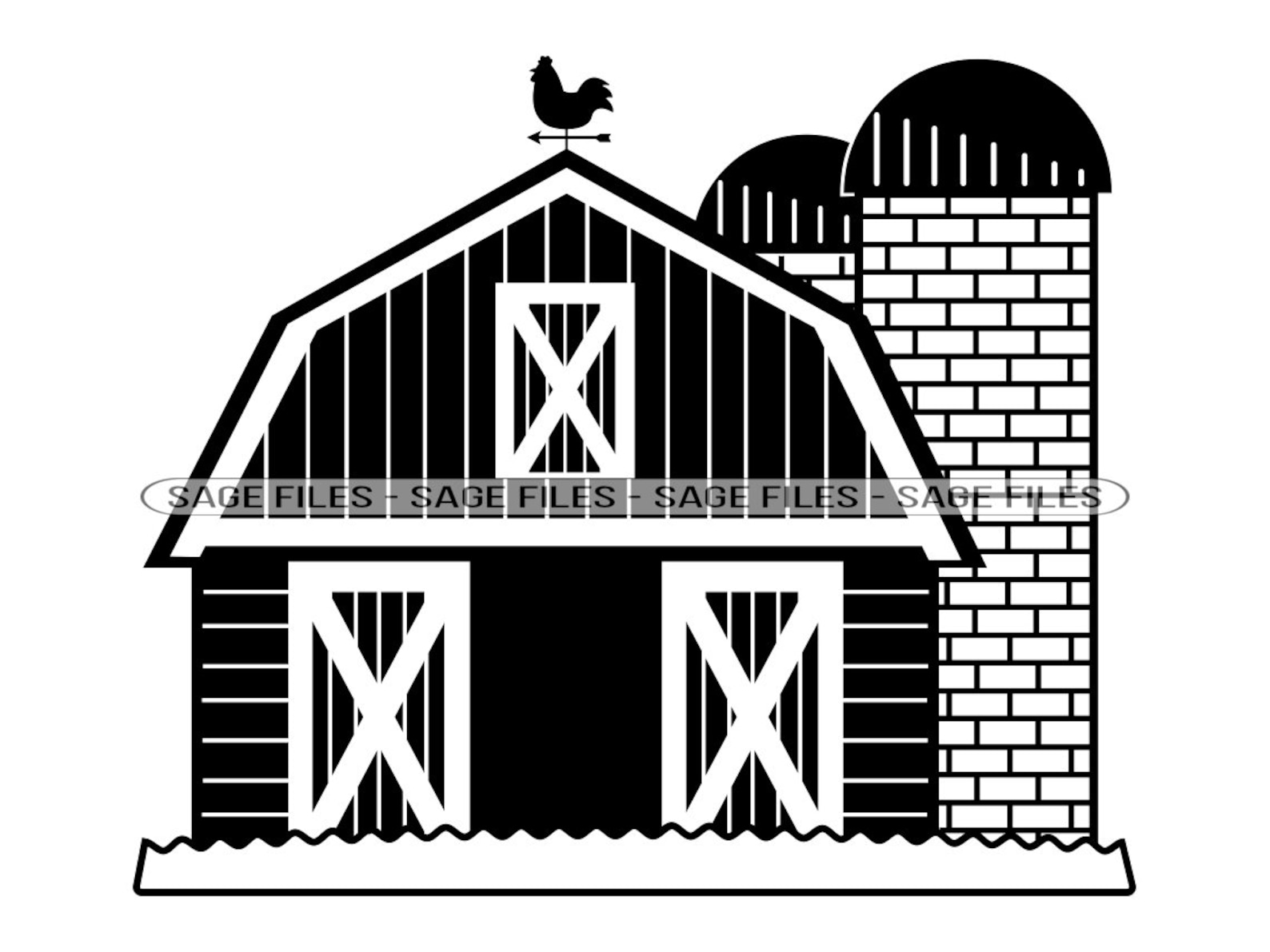 Barn SVG, Farm Barn Svg, Farm Svg, Barn Clipart, Barn Files for Cricut ...