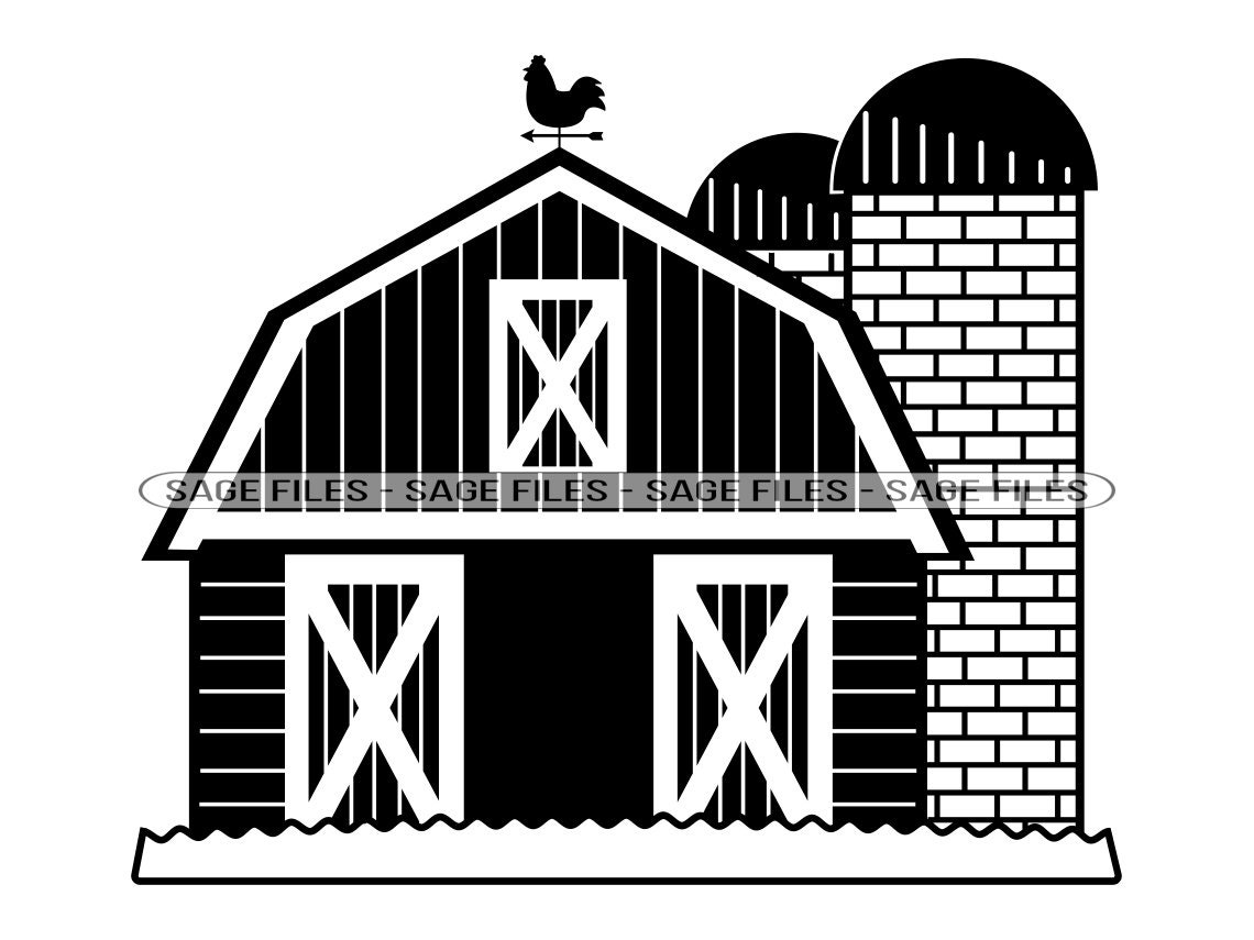 Barn Silhouette Clip Art