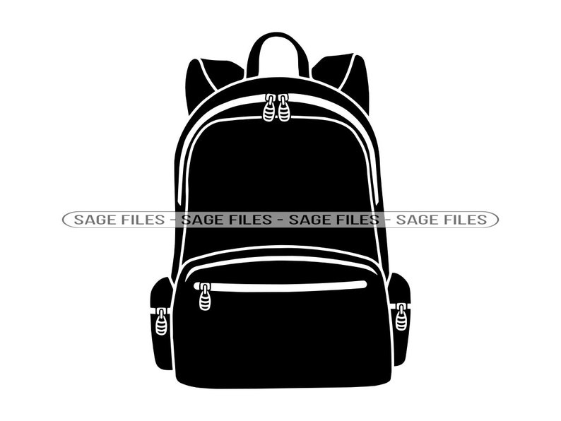 Backpack 8 SVG Bookbag SVG School Knapsack Backpack - Etsy