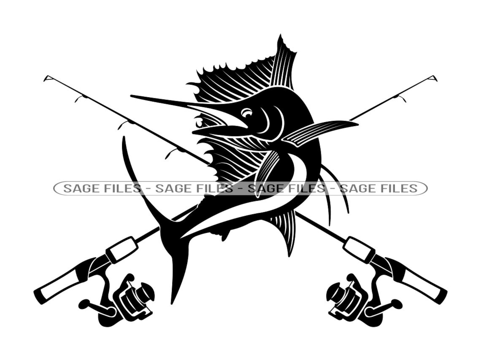 Sailfish Fishing 3 SVG Fishing Logo Svg Fish Svg Fishing - Etsy