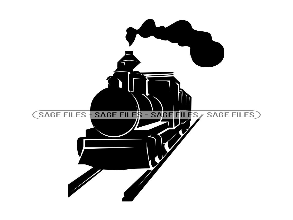 Steam Engine SVG Train Svg Locomotive Svg Train Clipart - Etsy