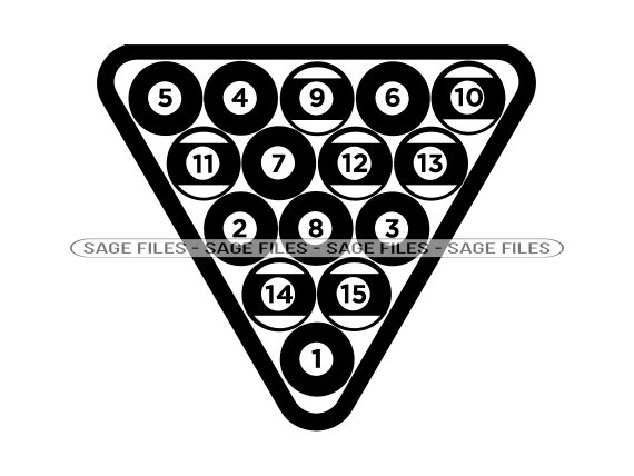 Billiards Ball Set SVG Pool Svg Billiards Svg Billiards - Etsy