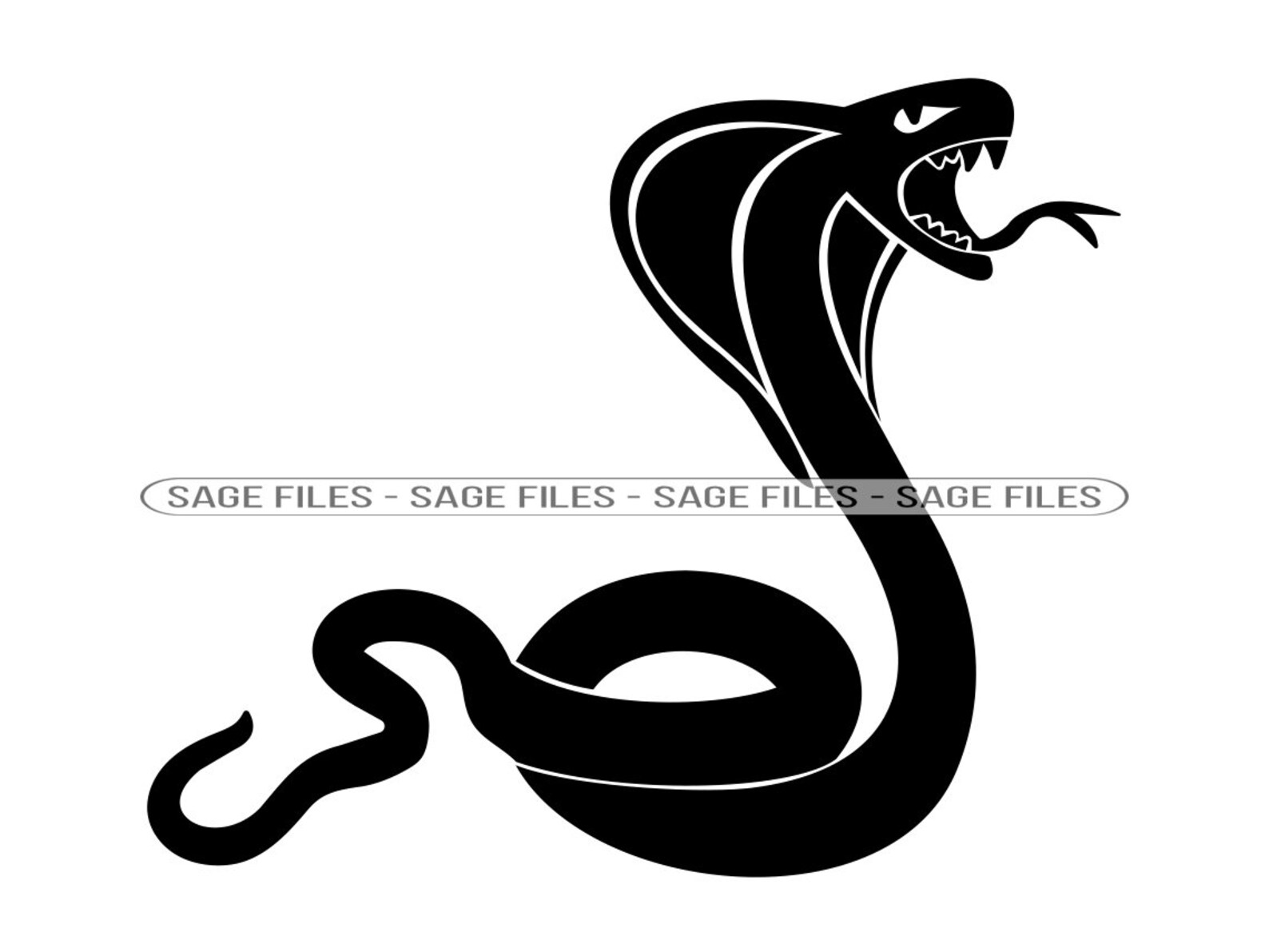 Cobra #2 SVG, Cobra SVG, Snake Svg, Cobra Clipart, Cobra Files for ...