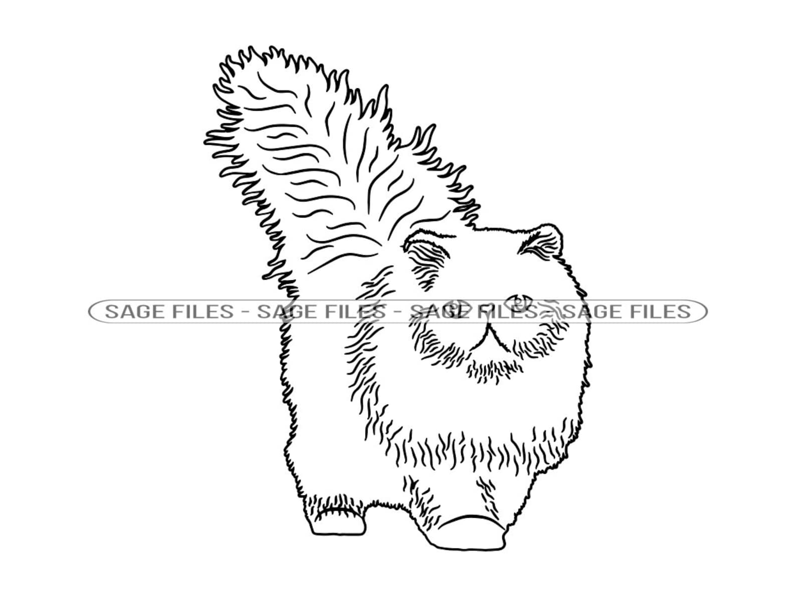 Persian Cat Outline SVG Cat Svg Persian Cat Clipart Persian - Etsy