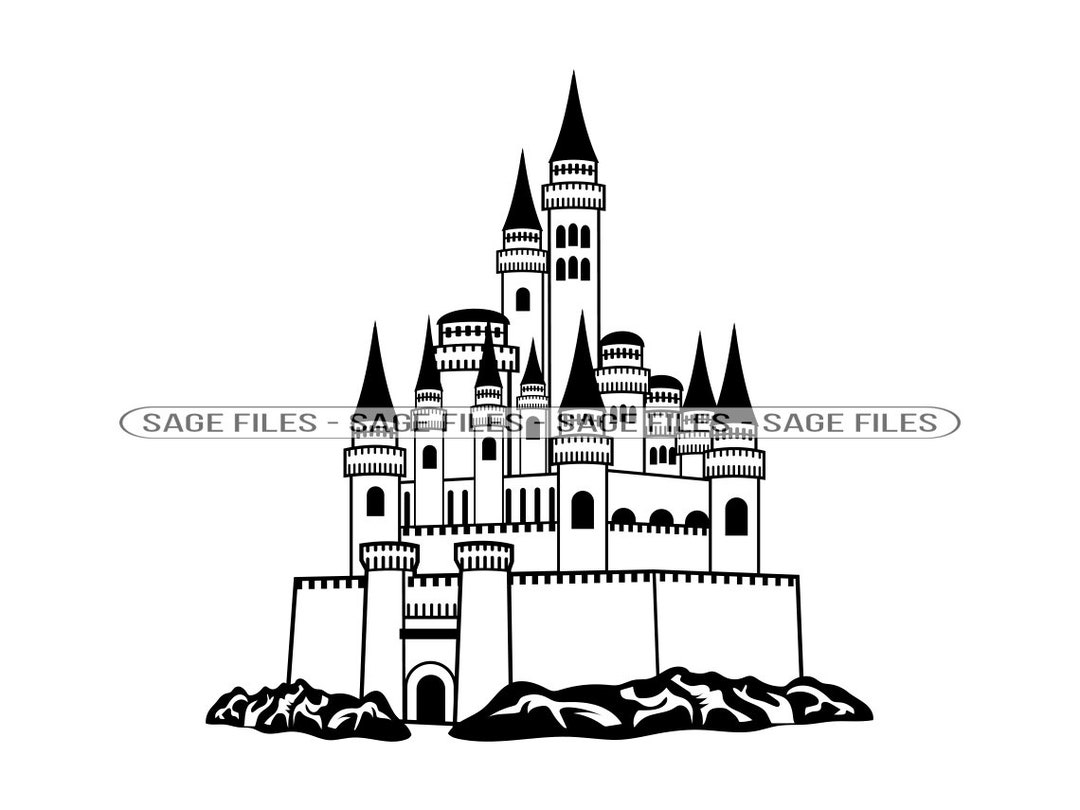 Castle With Towers SVG Castle Svg Fortress SVG Stronghold - Etsy