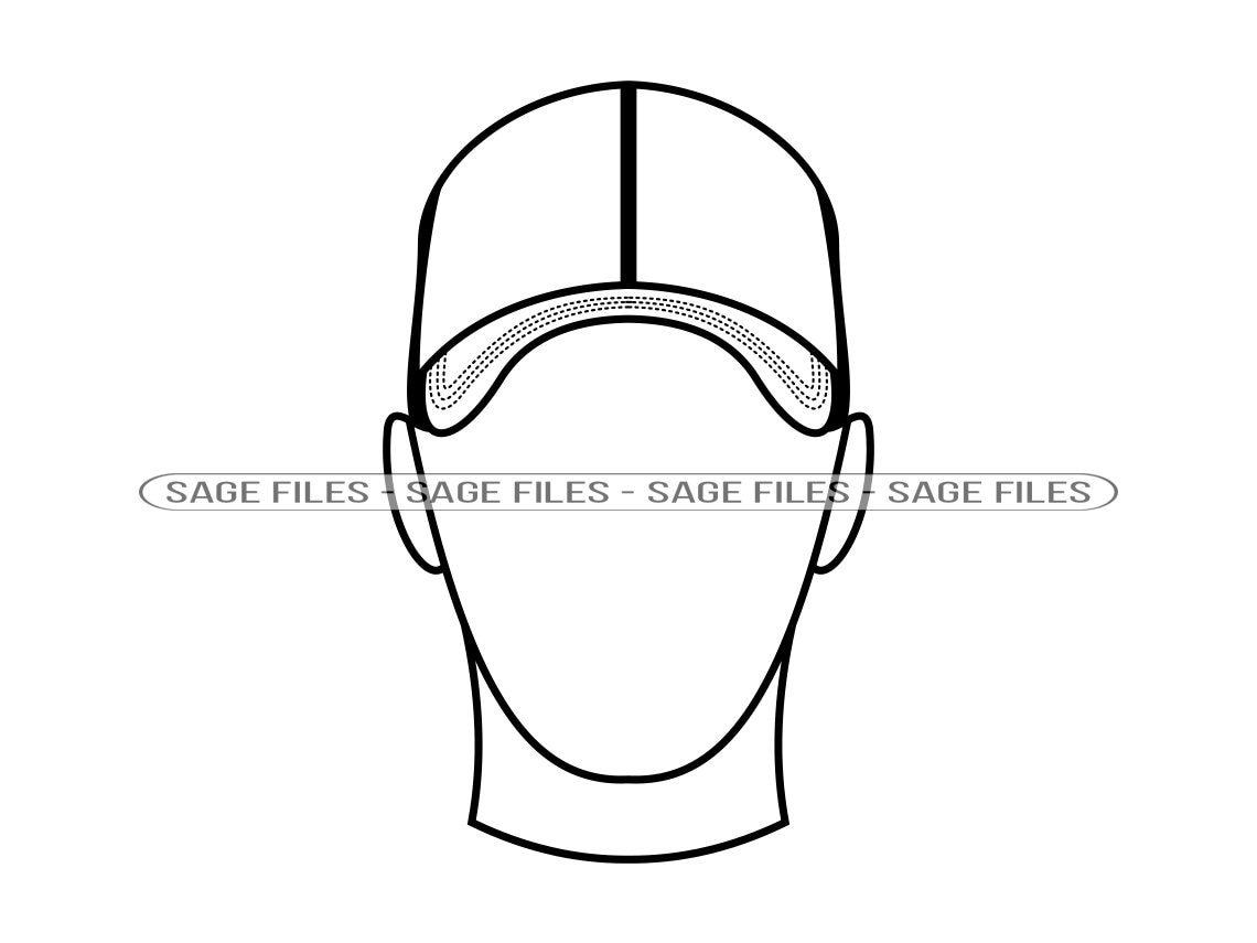 Man Wearing A Cap SVG Baseball Hat Svg Cap Svg Baseball Hat - Etsy