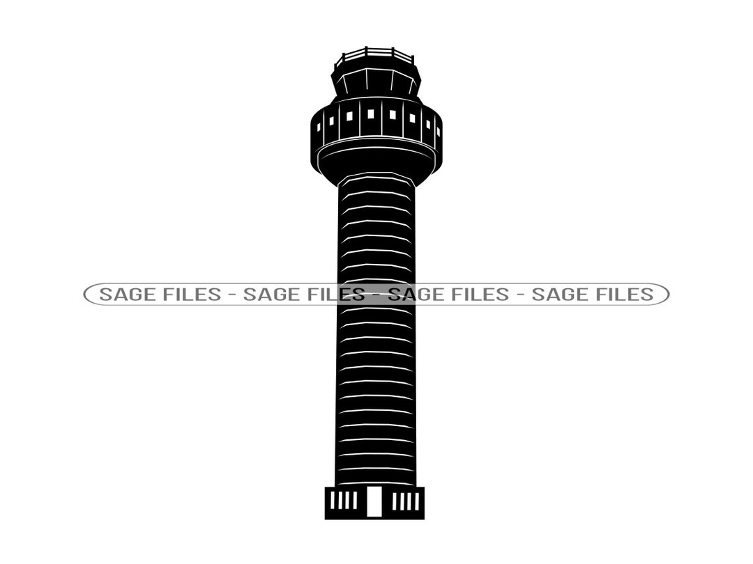 Air Traffic Control Tower SVG, Airport Control Tower Svg, Airport Svg ...