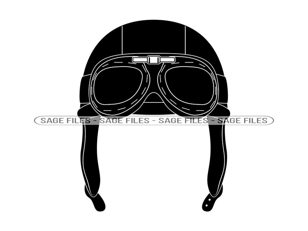 Aviator Helmet SVG, Pilot Hat SVG, Pilot Svg, Clipart, Aviator Helmet ...