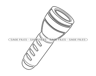 Flashlight Outline - Etsy