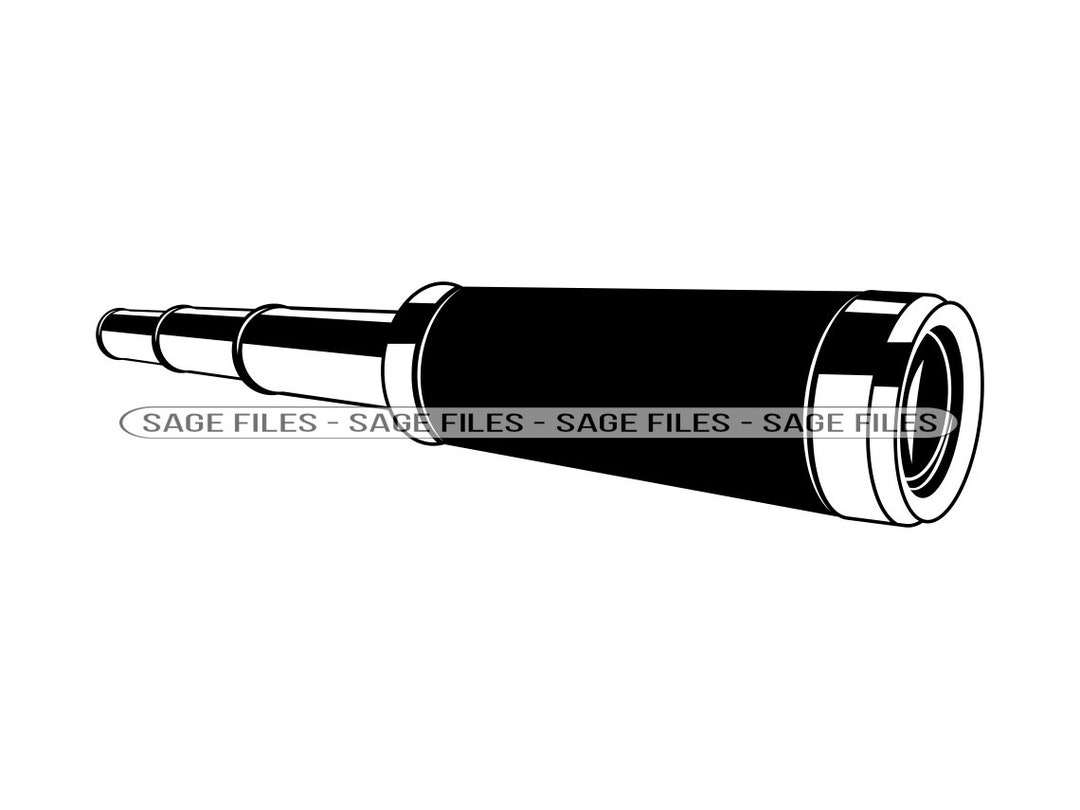 Nautical Monoscope 2 SVG, Telescope SVG, Monoscope Clipart, Monoscope ...