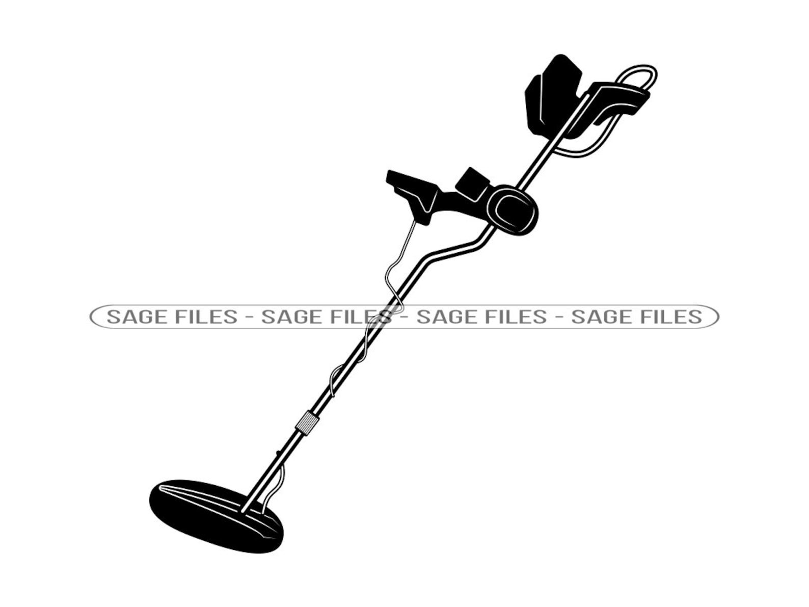 Metal Detector SVG, Treasure Hunting Svg, Metal Detector Clipart, Metal ...