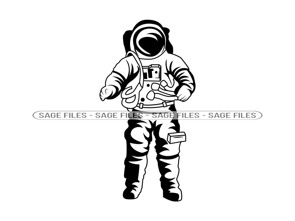 Astronaut 3 SVG, Astronaut SVG, Space Svg, Astronaut Clipart, Astronaut ...