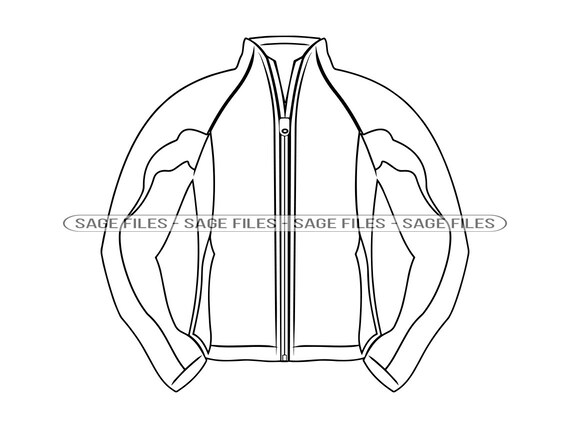 Jacket Outline SVG Jacket Svg Jacket Clipart Jacket Files - Etsy